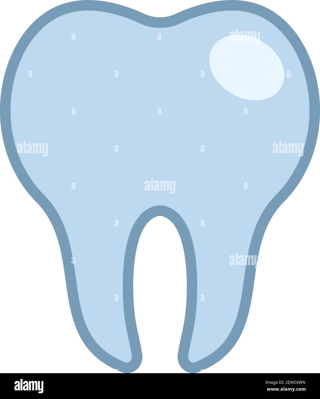 Healthy tooth, illustration, vector on white background Stock Vector ...