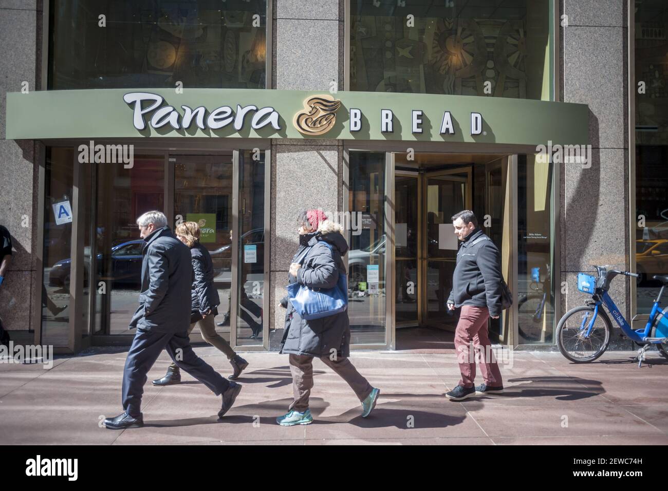 A Panera Bread cafe in New York, on Wednesday, March 22, 2017. Panera ...