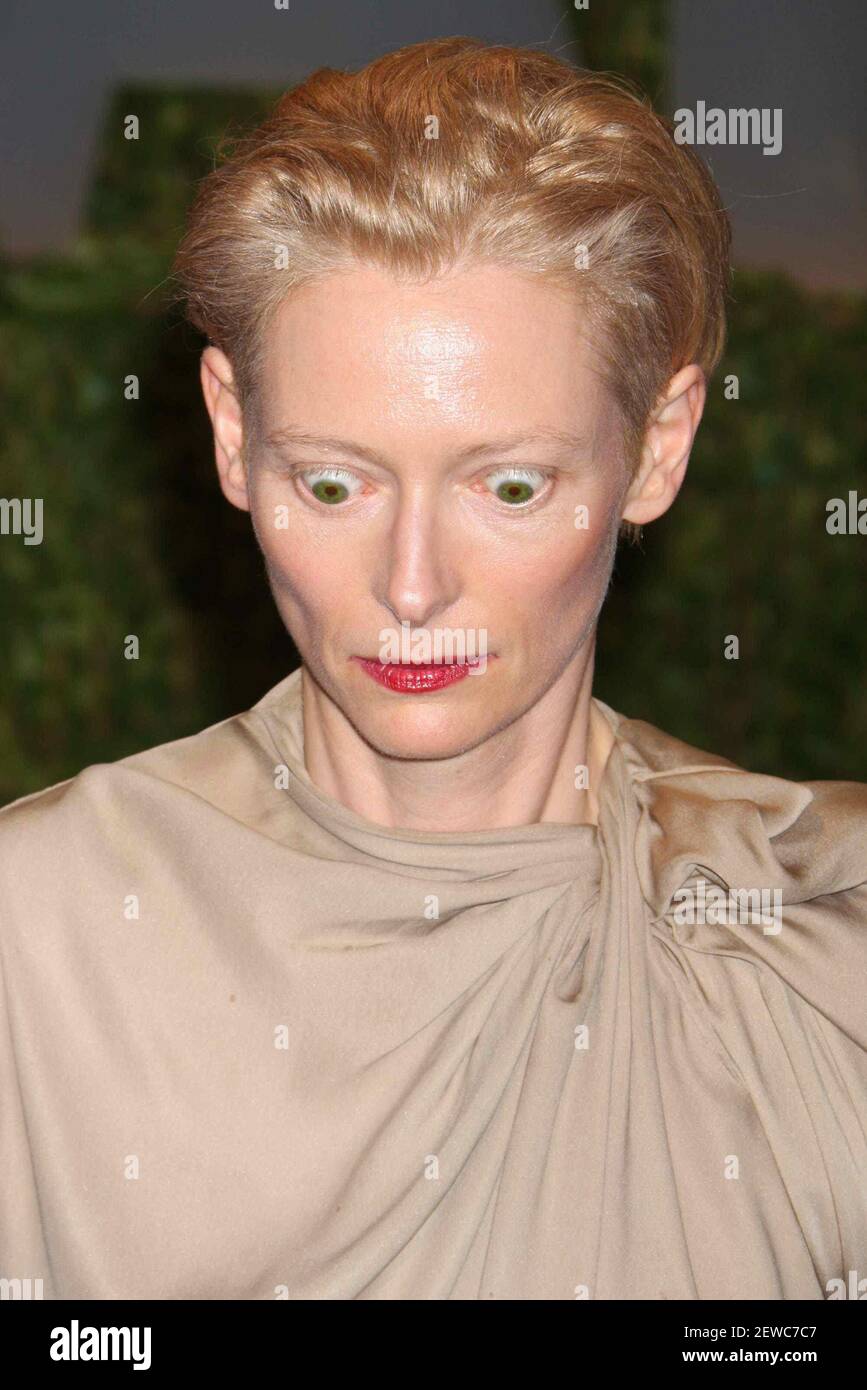 Tilda Swinton attends the Vanity Fair Oscar Party at Sunset Tower in ...
