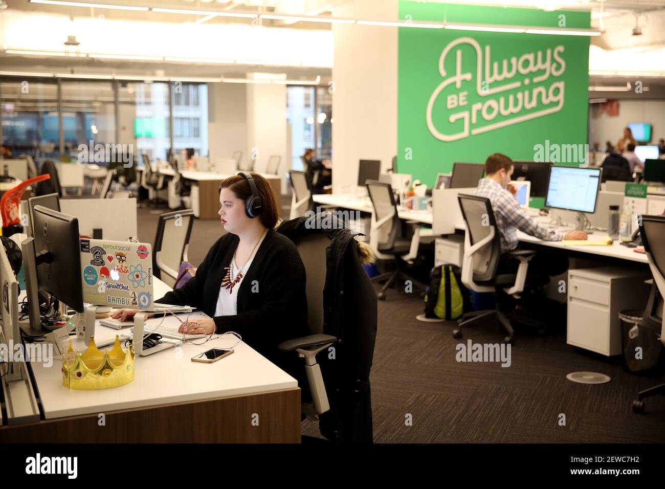 The Sprout Social office is seen Jan. 25, 2017. The Chicago company has ...