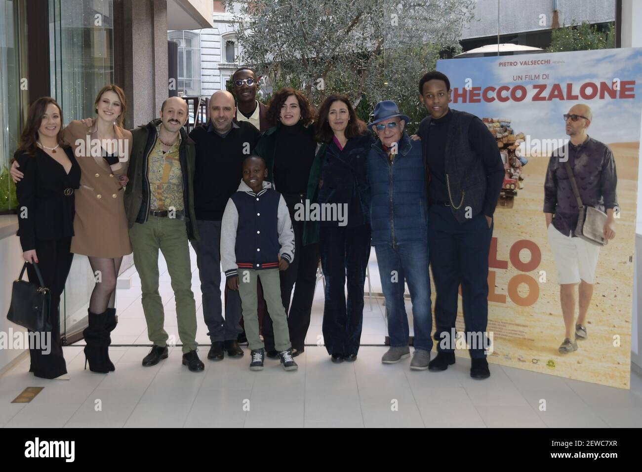 Cast attend the Tolo Tolo movie photocall at Le Meridien Hotel in Rome ...