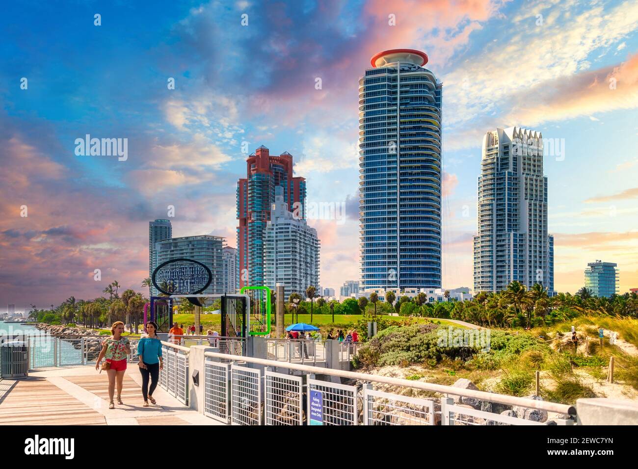 Miami Beach skyline, Florida, USA Stock Photo - Alamy