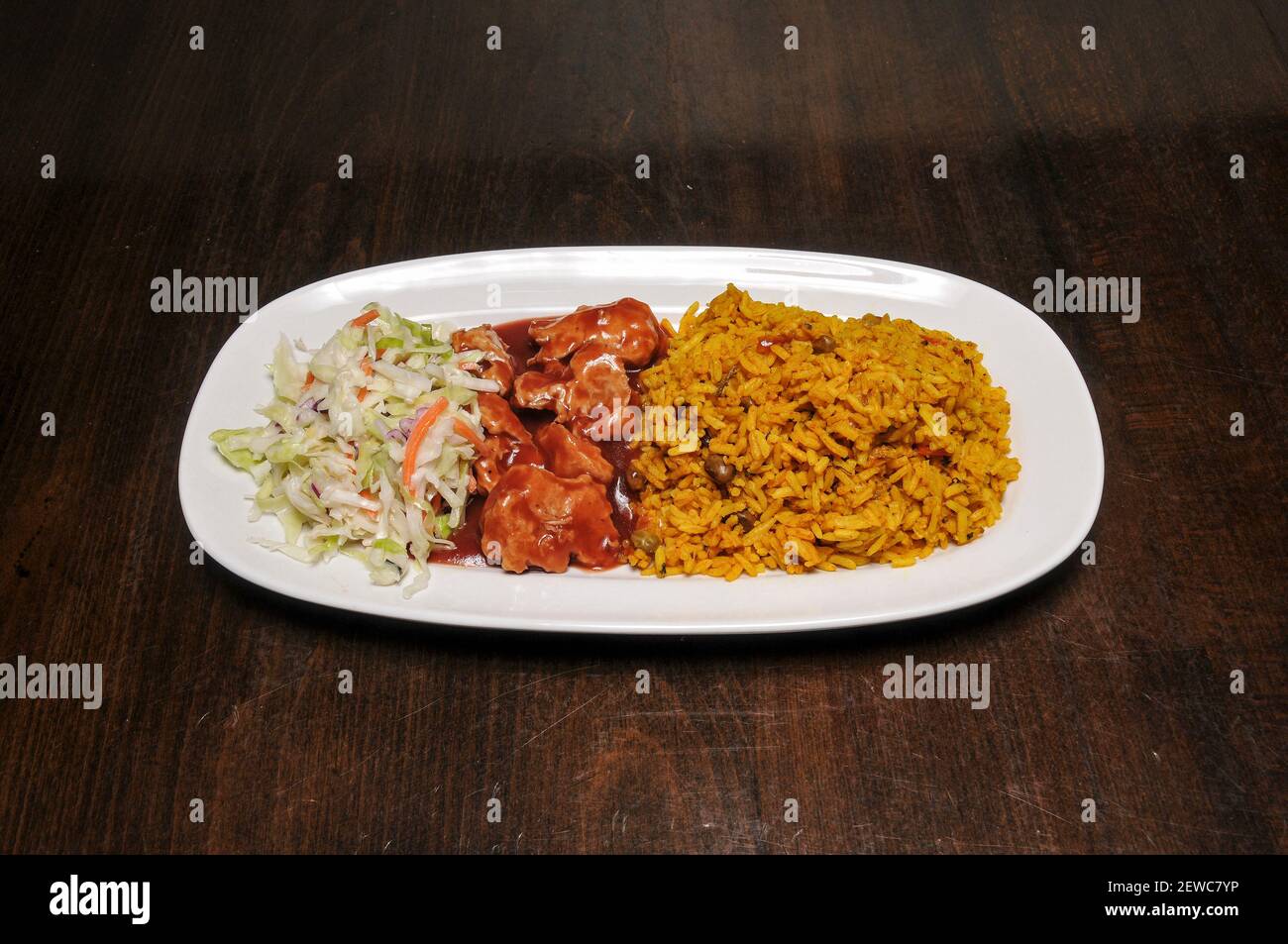 Delicious American version of traditional chicken and rice Stock Photo ...