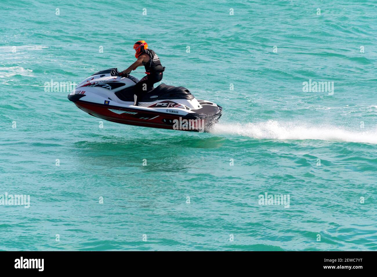 Jet Ski Recreation in Miami, Florida, USA Stock Photo - Alamy