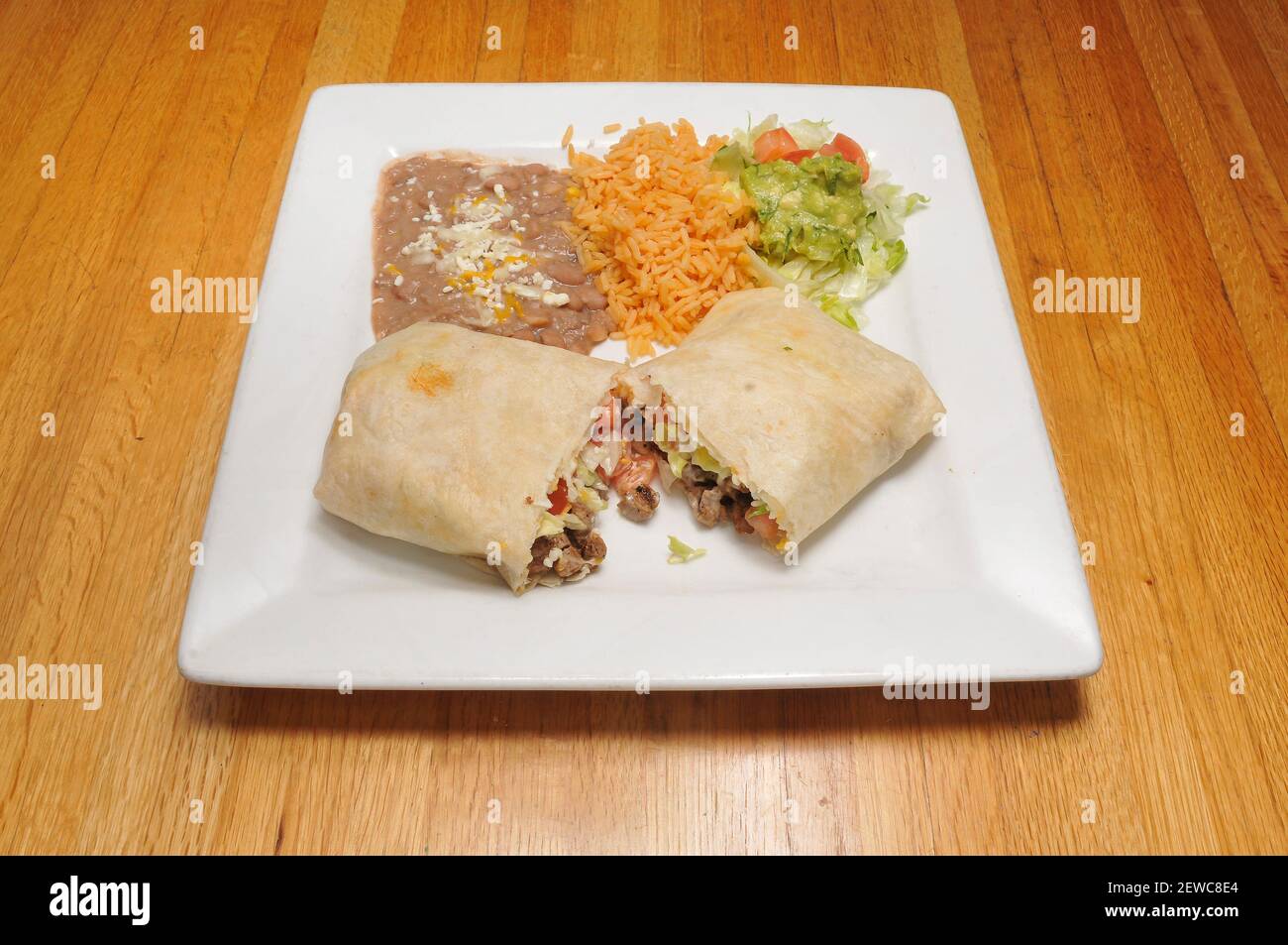 Authentic tex mex cuisine food known as the buritto Stock Photo - Alamy