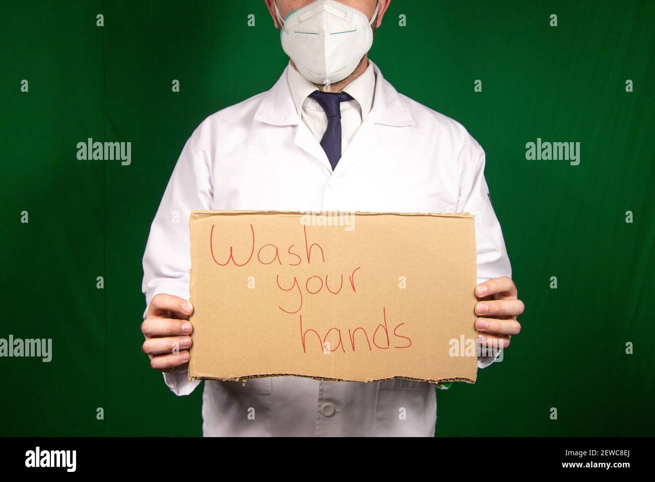 Concept of cleanliness due to the covid-19 pandemic. Hand washing ...