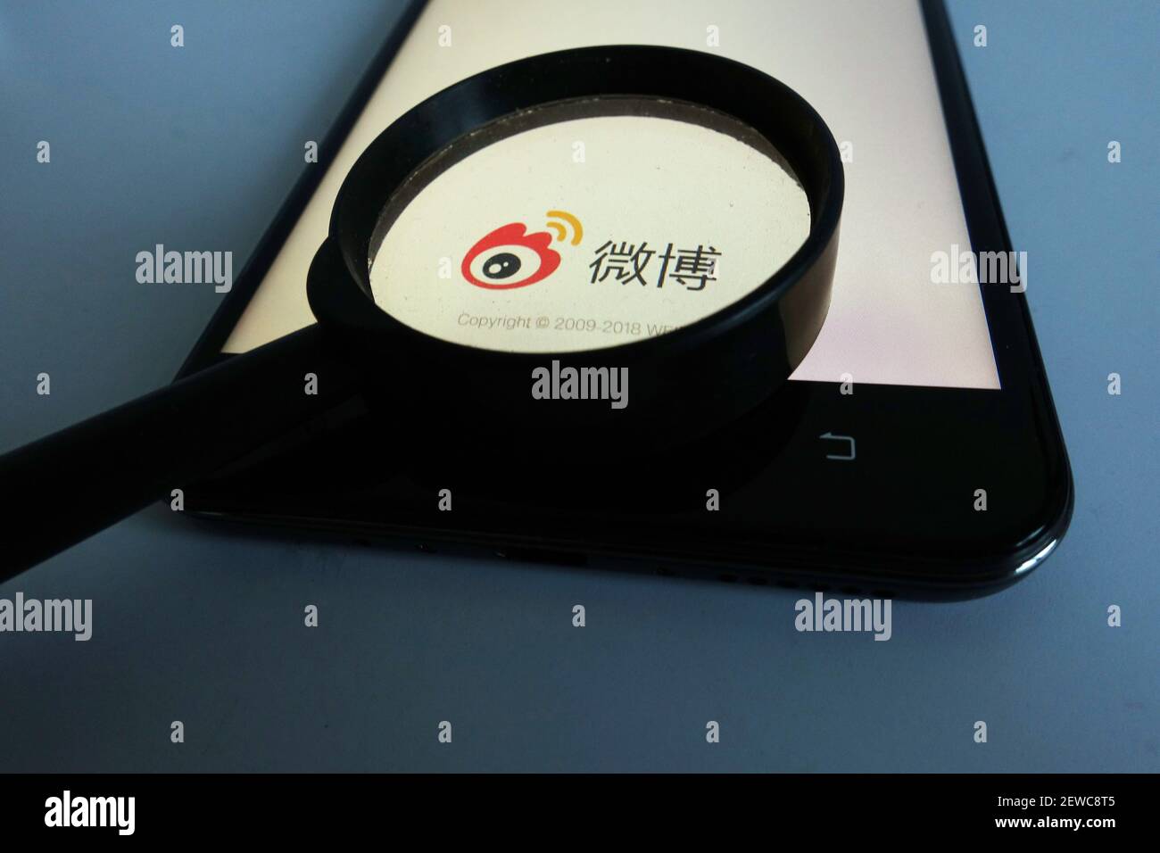 Creative photo: The logo of Sina Weibo, a Chinese microblogging (weibo) website similar to ...