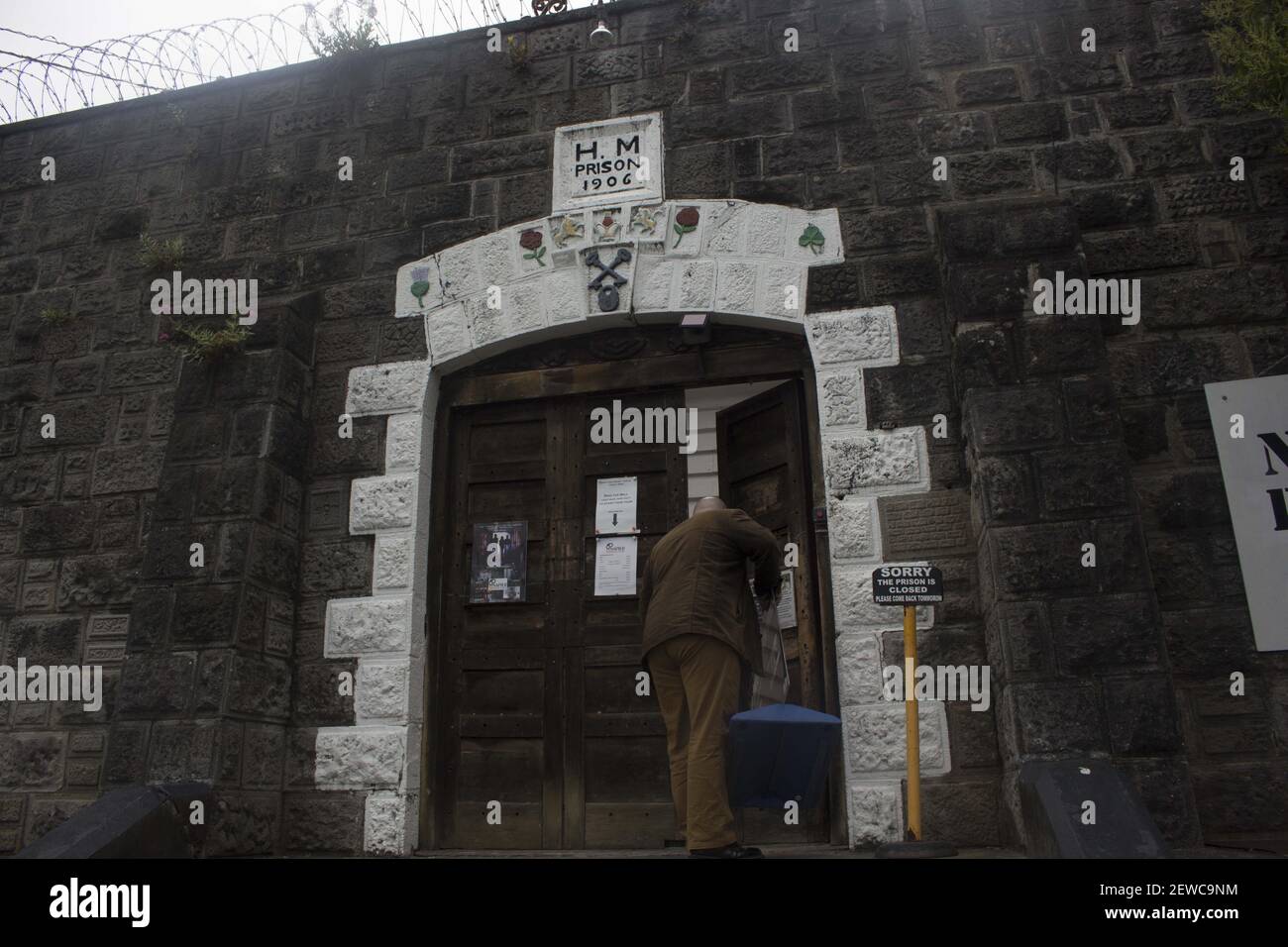 Facade of Napier Prison, Napier, New Zealand, November 29, 2017. (Photo ...