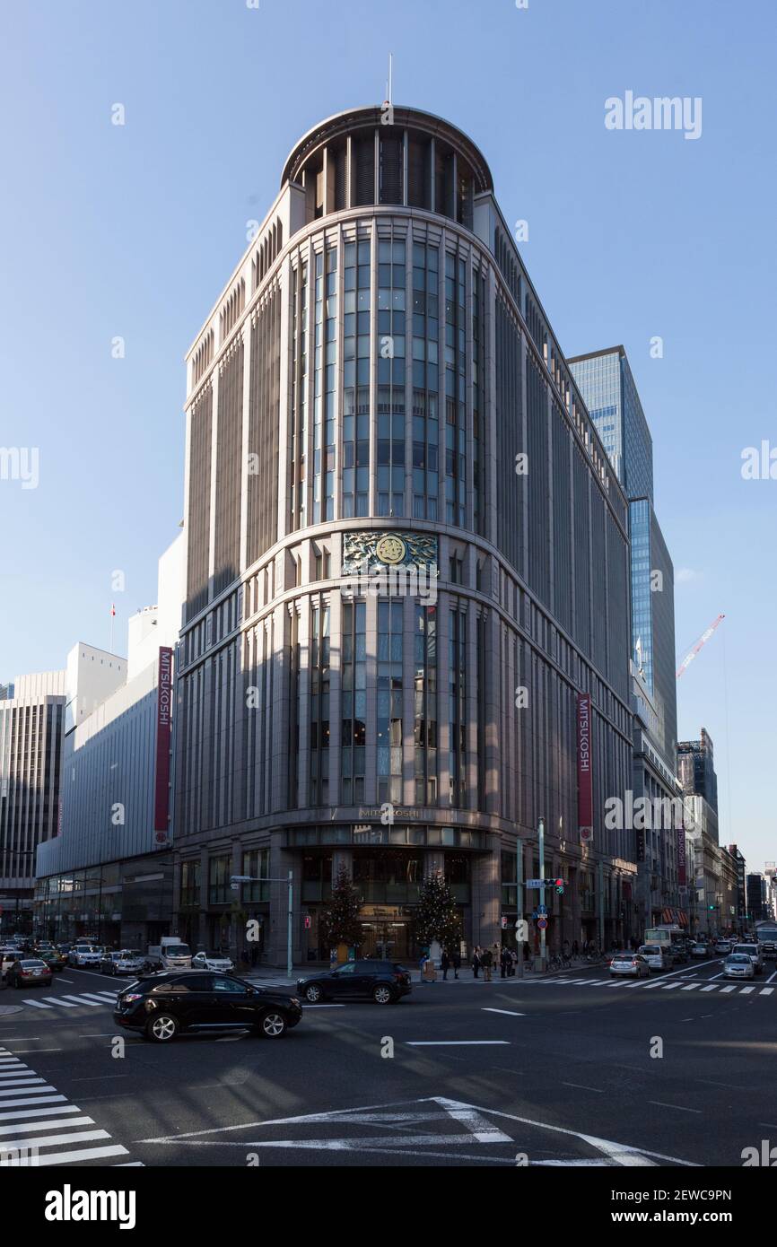 Iconic Mitsukoshi department store building in Nihombashi, Chuo, Tokyo ...