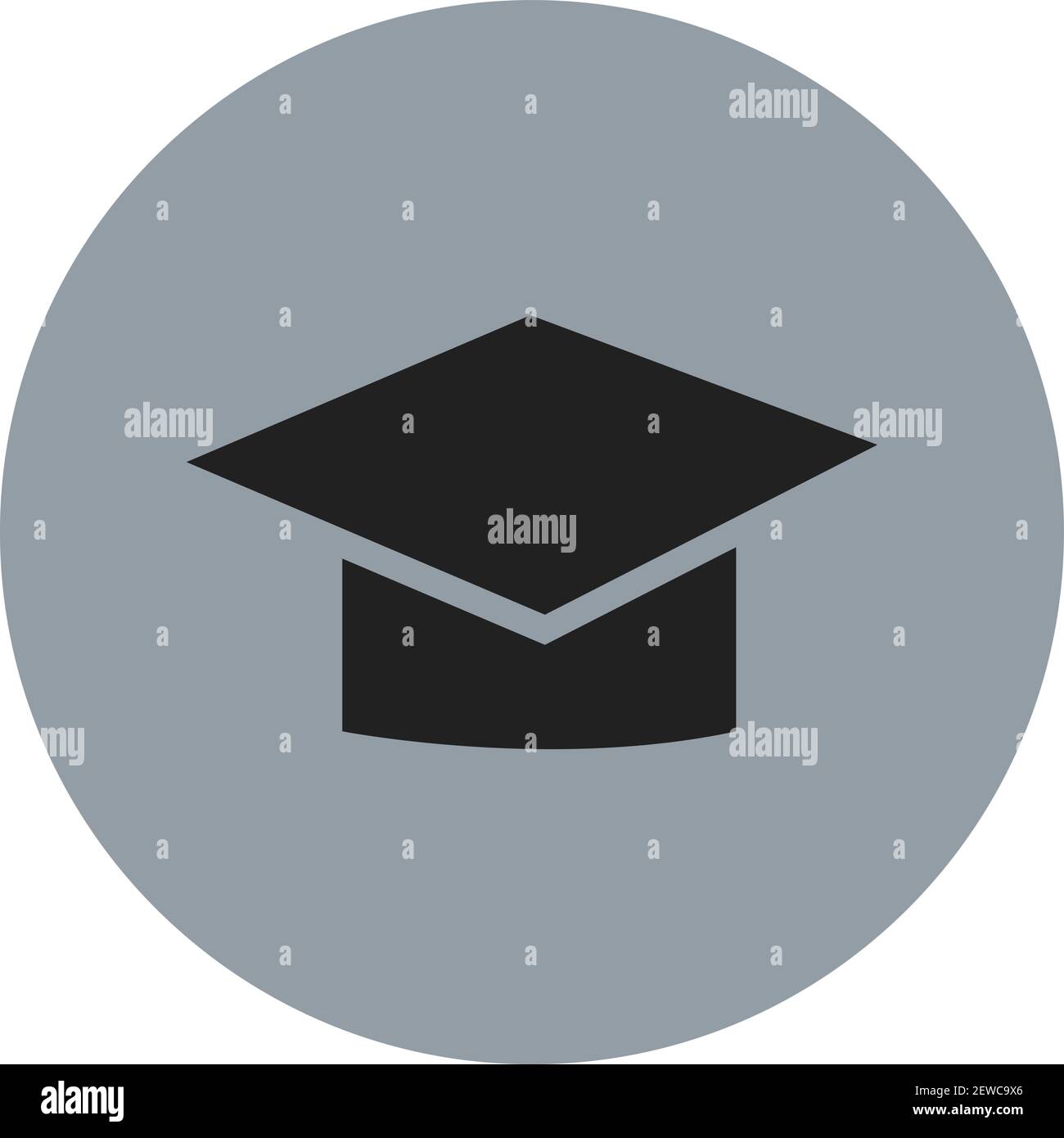 Black graduation cap, illustration, vector on white background Stock ...