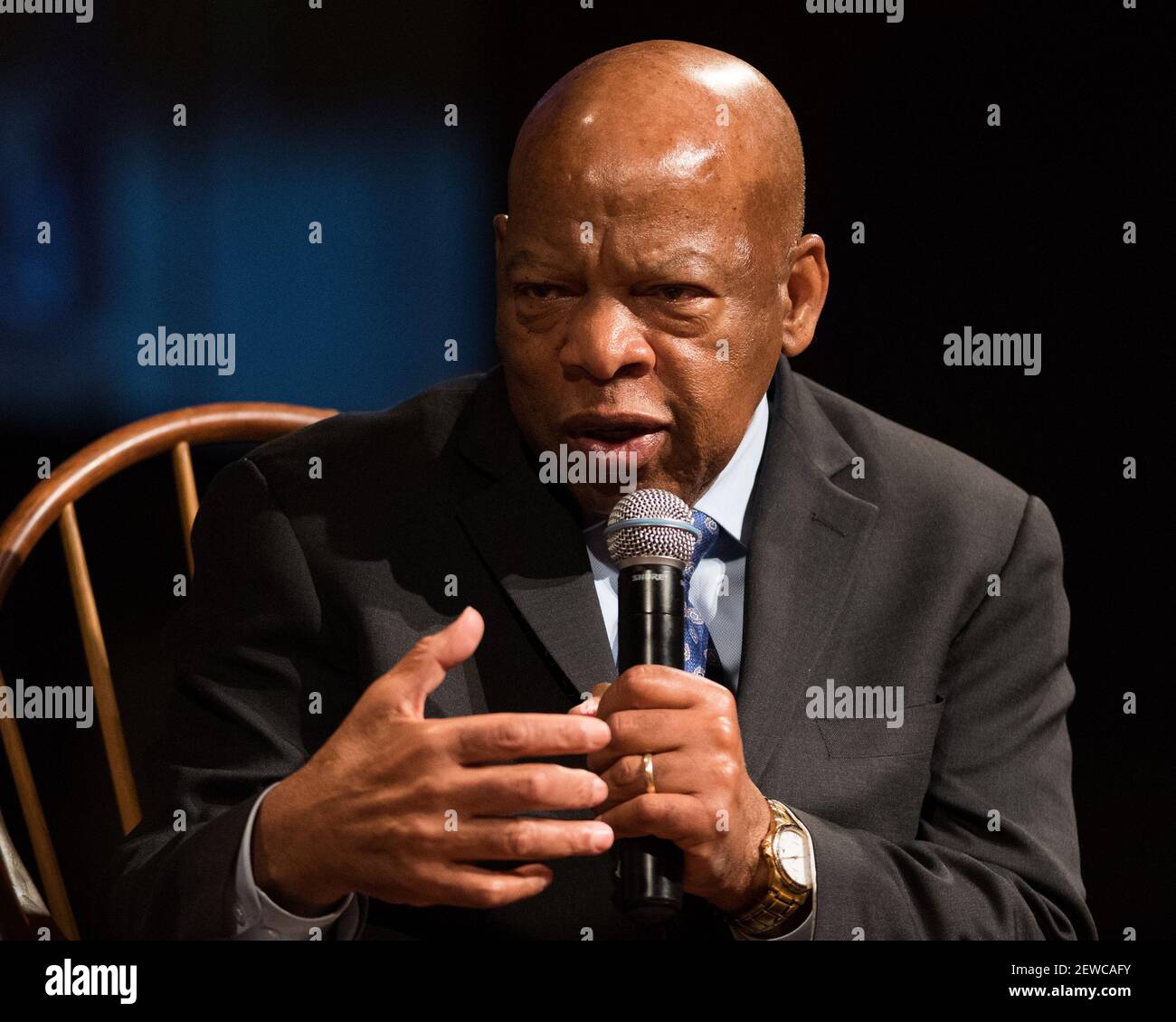 Congressman John Lewis speaking at Cooper Union in New York City on May ...
