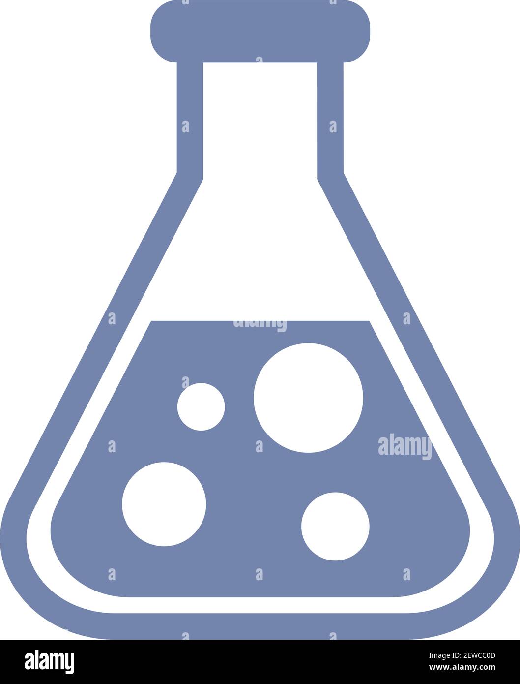 Chemistry bottle, illustration, vector on white background Stock Vector ...
