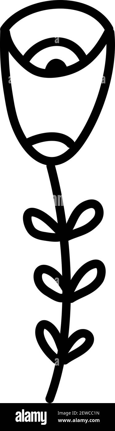 Wild flower herb butterfly Stock Vector Images - Alamy