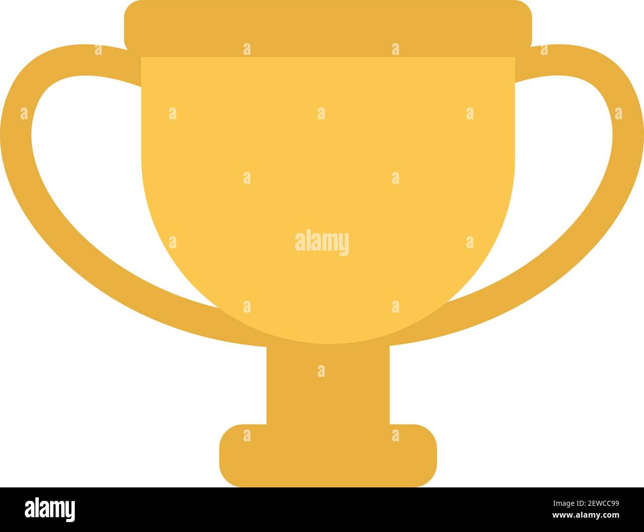 Football gold cup, illustration, vector on white background Stock ...