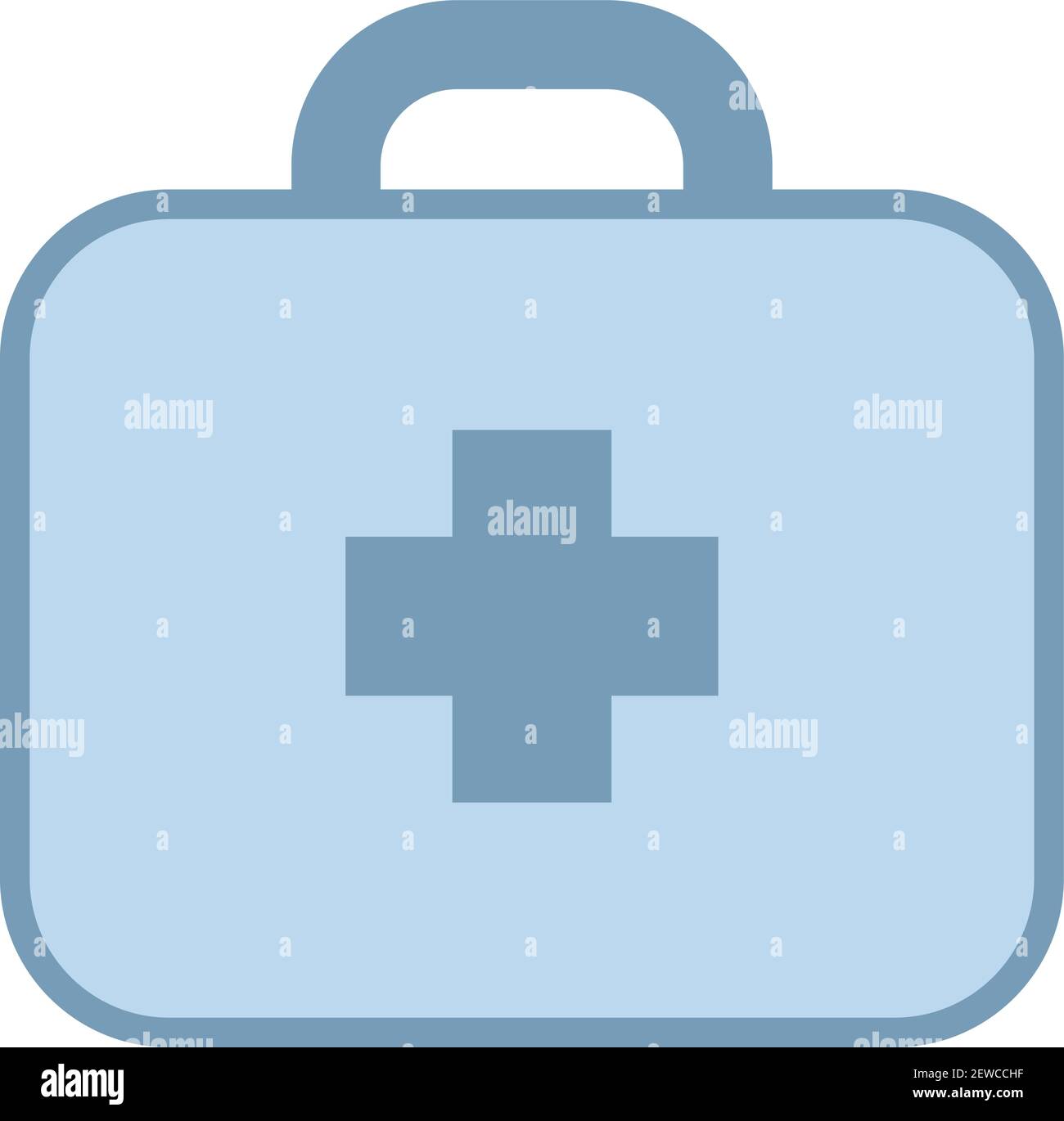 First aid kit, illustration, vector on white background Stock Vector ...