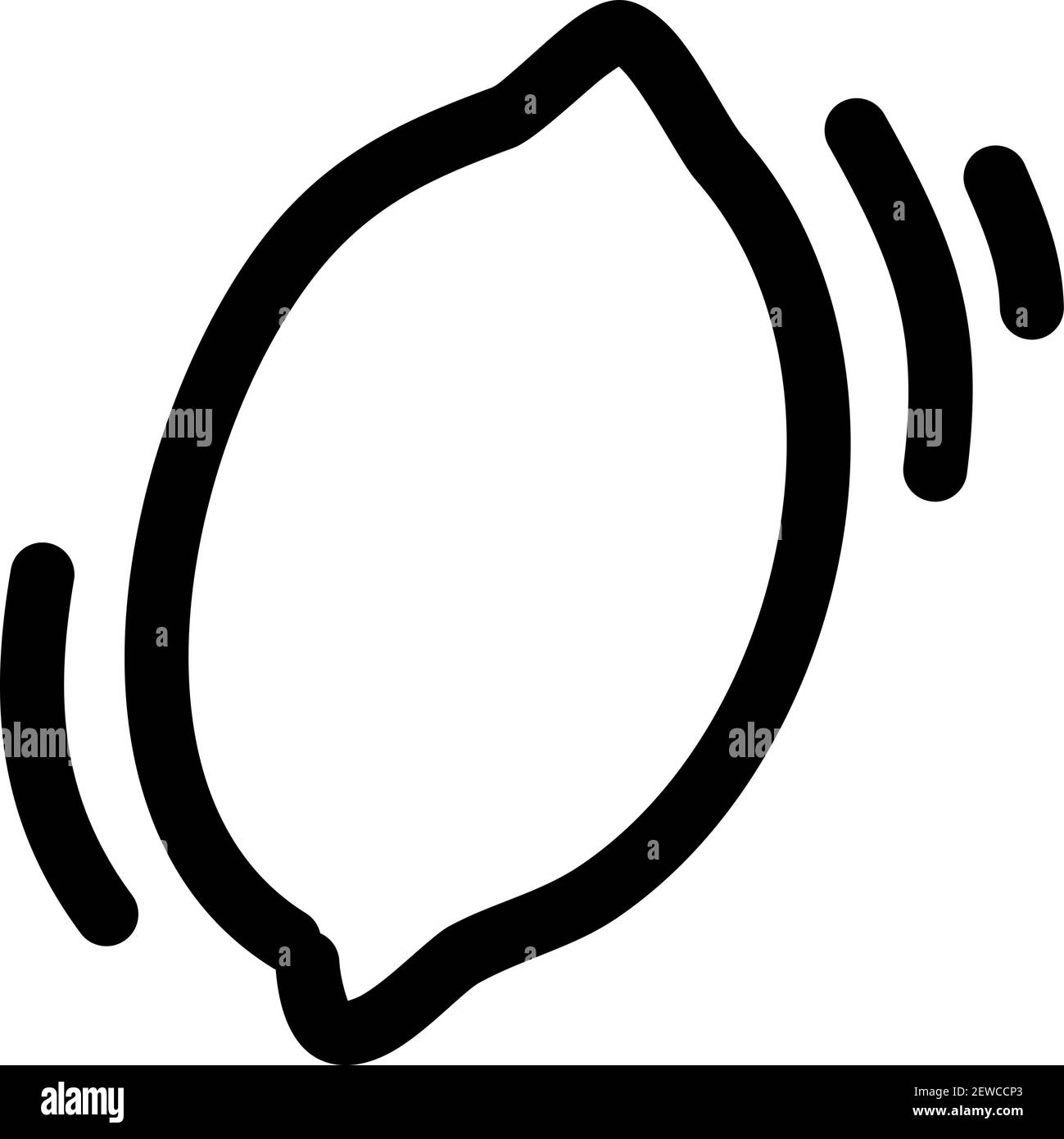 Small lemon, illustration, vector on white background Stock Vector ...