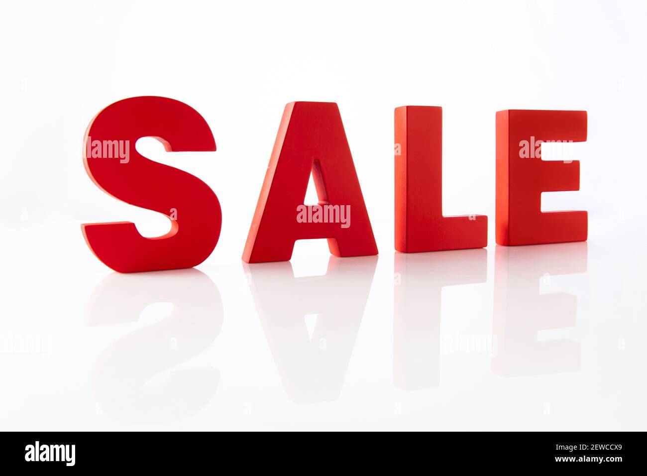 An illustration of red letters with the text "sale" on an isolated ...
