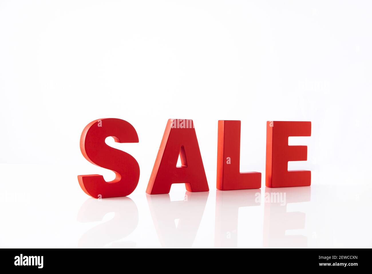 An illustration of red letters with the text "sale" on an isolated ...