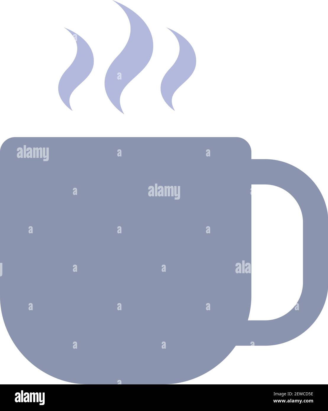 Office cup of tea, illustration, vector on white background Stock ...