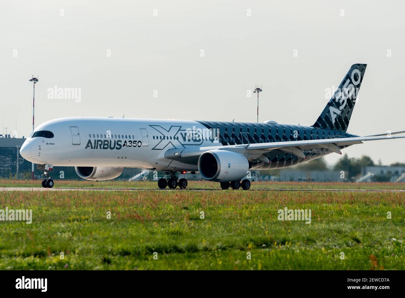 August 30, 2019. Zhukovsky, Russia. long-range wide-body twin-engine ...