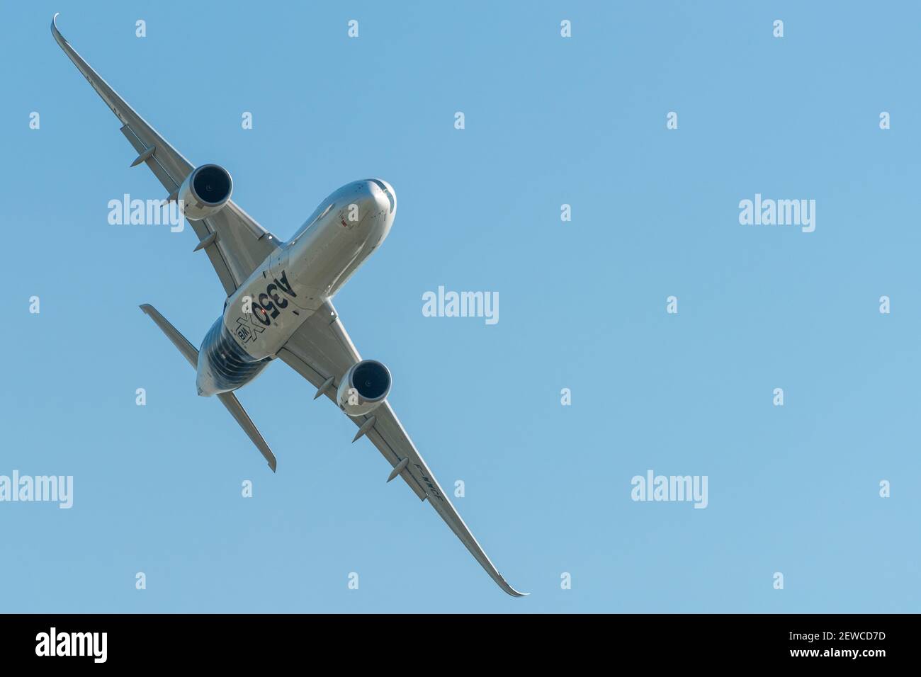 August 30, 2019. Zhukovsky, Russia. long-range wide-body twin-engine ...