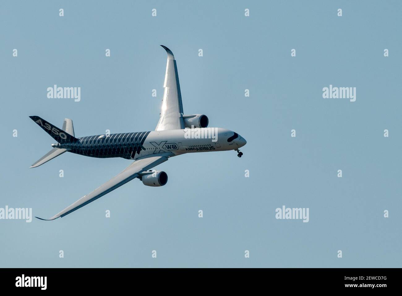 August 30, 2019. Zhukovsky, Russia. long-range wide-body twin-engine ...