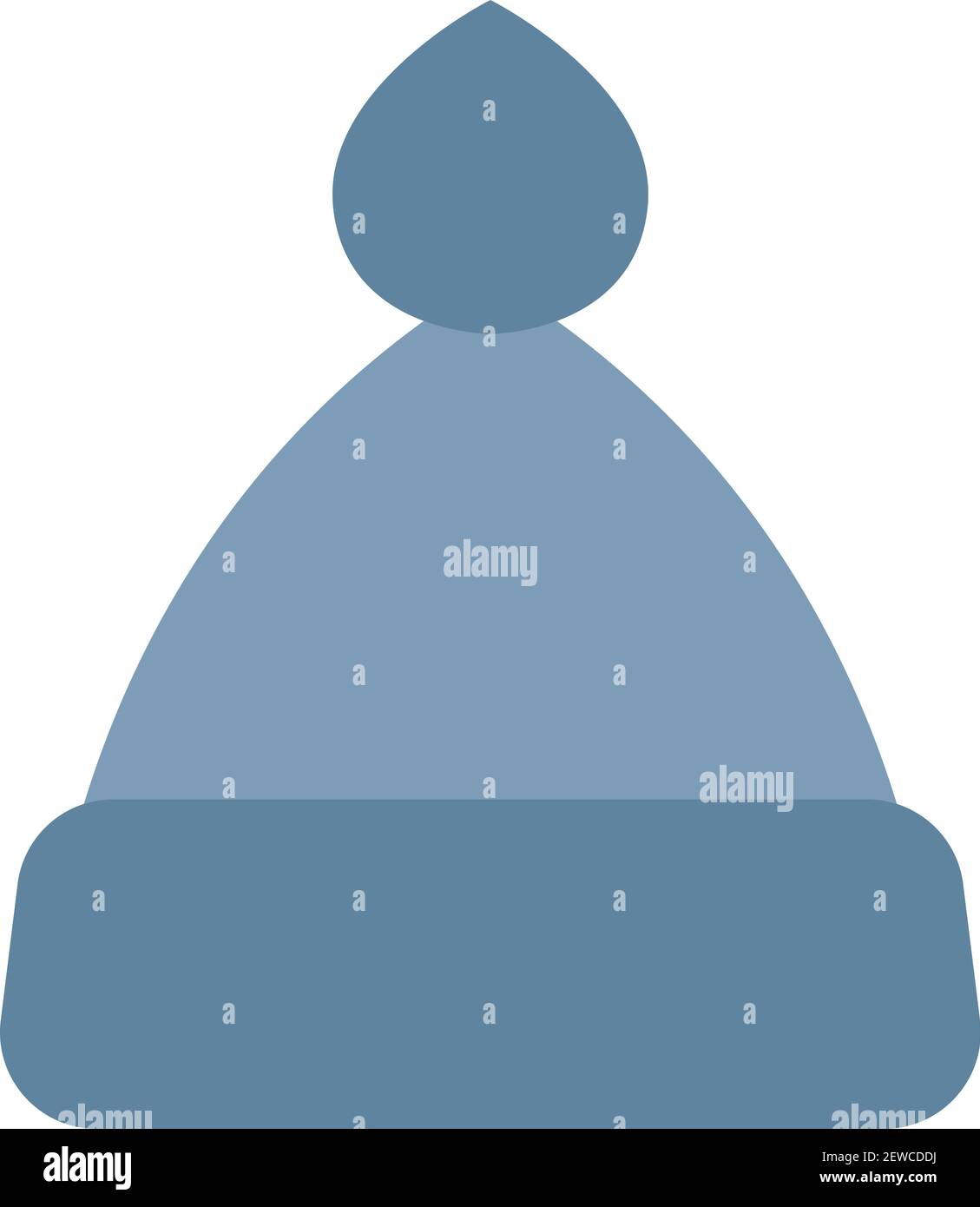 Blue hat, illustration, vector on white background Stock Vector Image ...