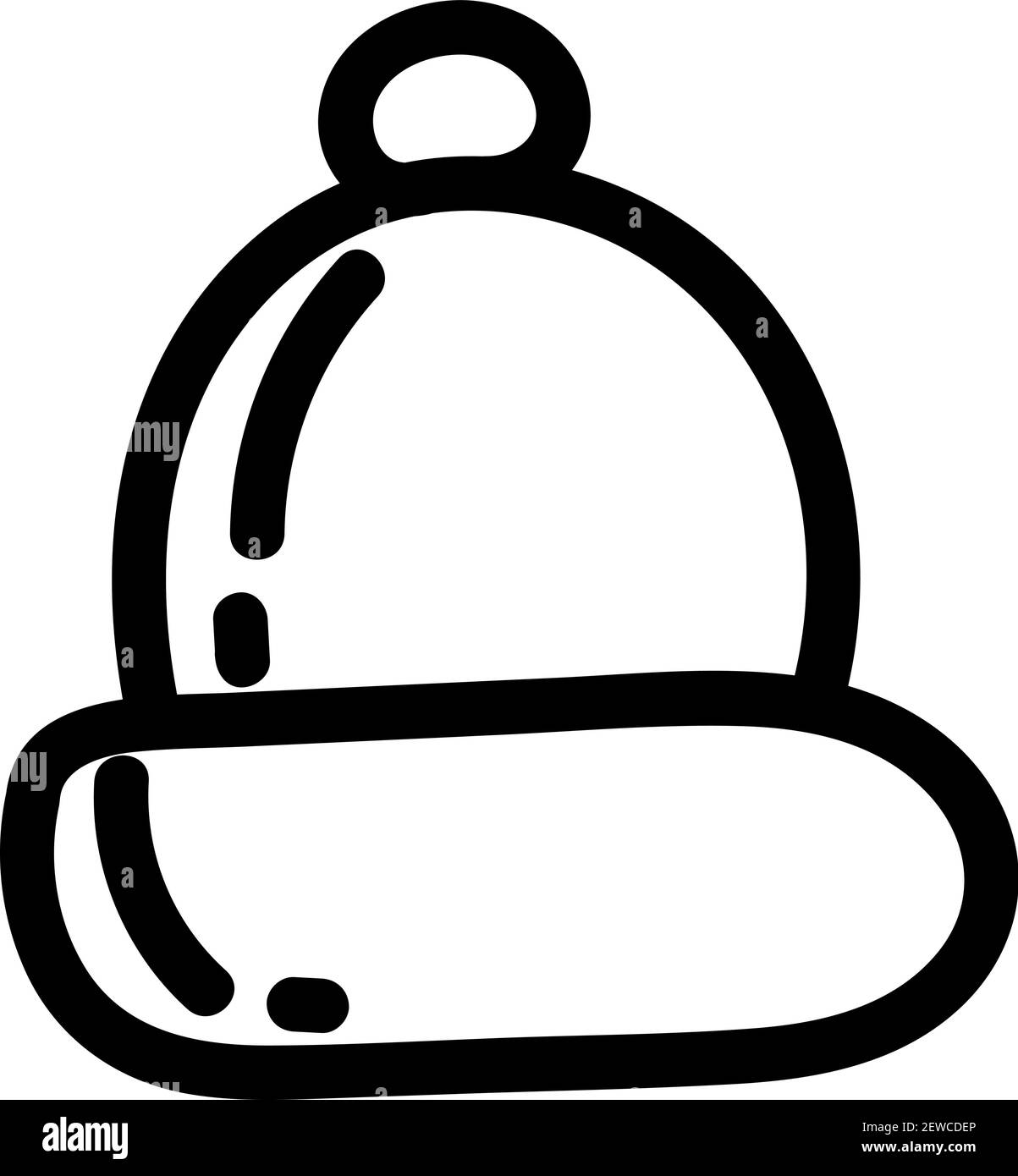 Baby hat, illustration, vector on white background Stock Vector Image ...