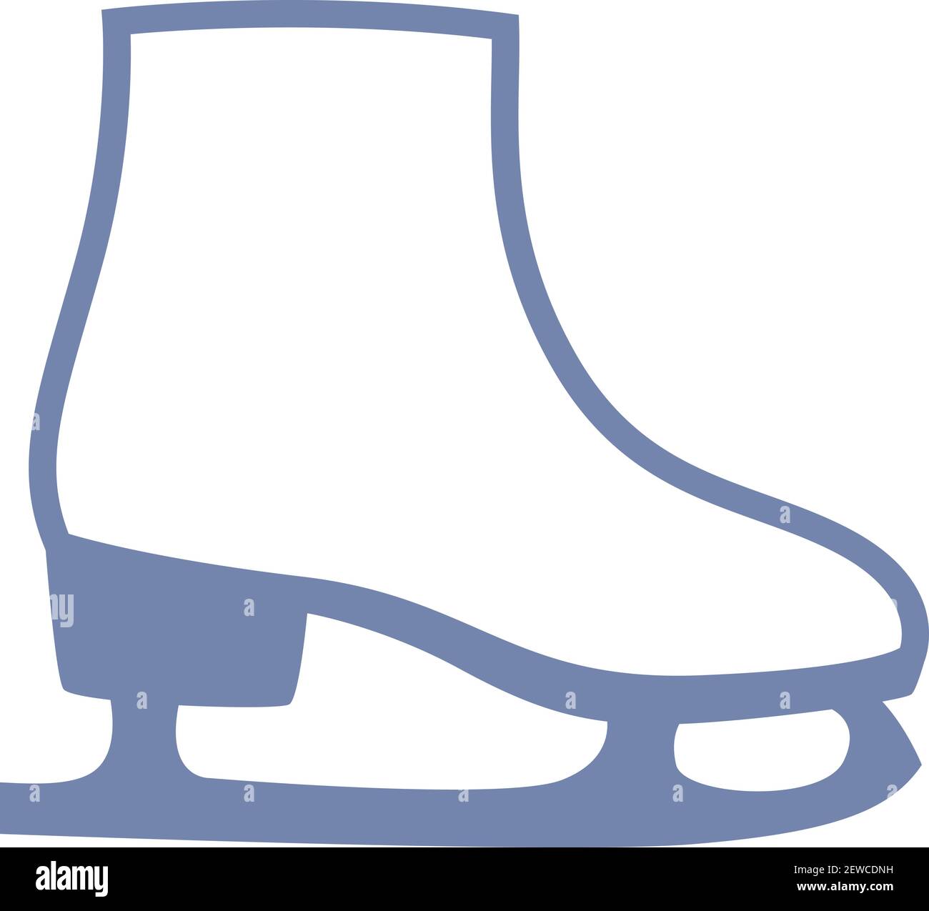 Figure skating, illustration, vector on white background Stock Vector ...