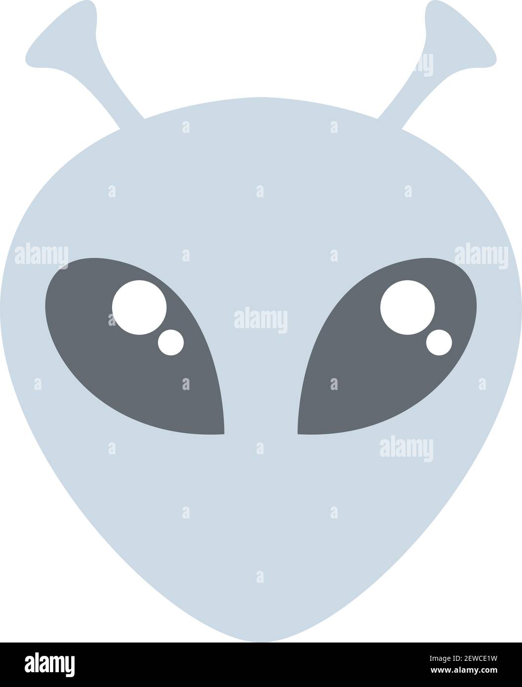 Purple alien, illustration, vector on white background Stock Vector ...