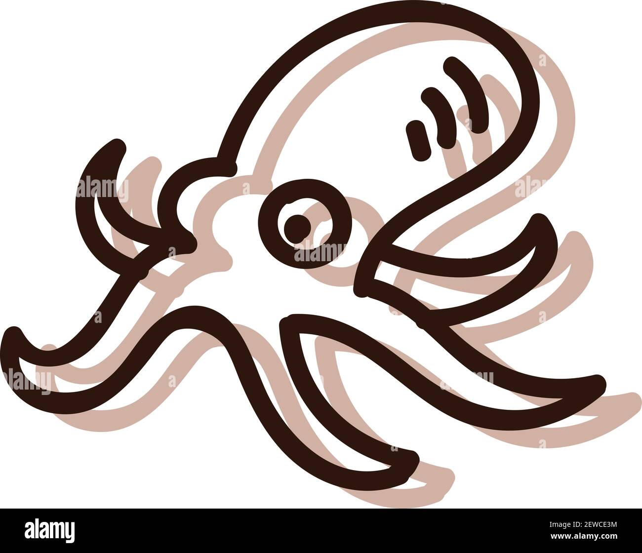 Ocean monster octopus illustration hi-res stock photography and images ...