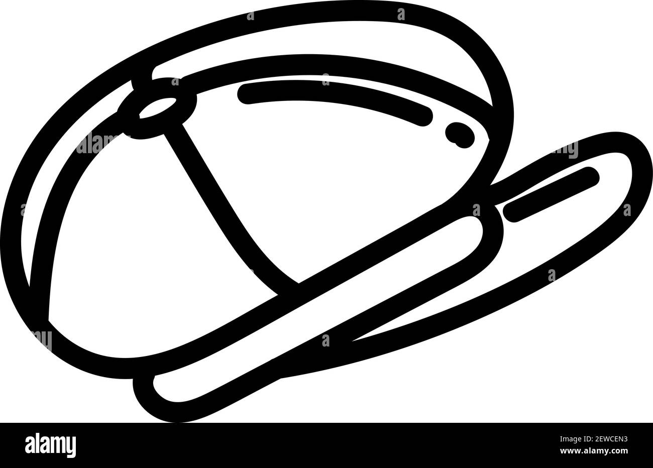 Old hat, illustration, vector on white background Stock Vector Image ...