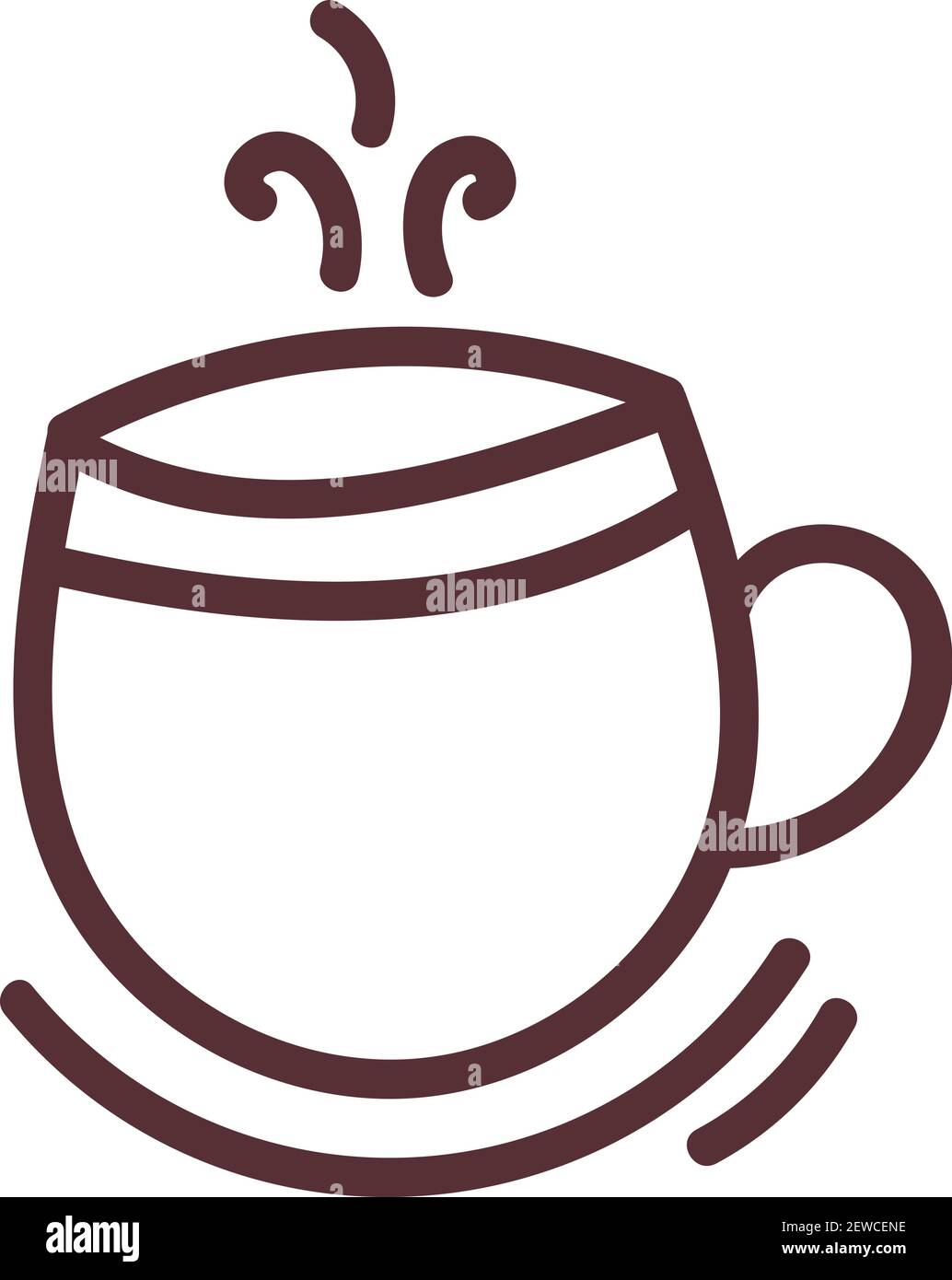 Cup macchiato coffee on Stock Vector Images - Alamy