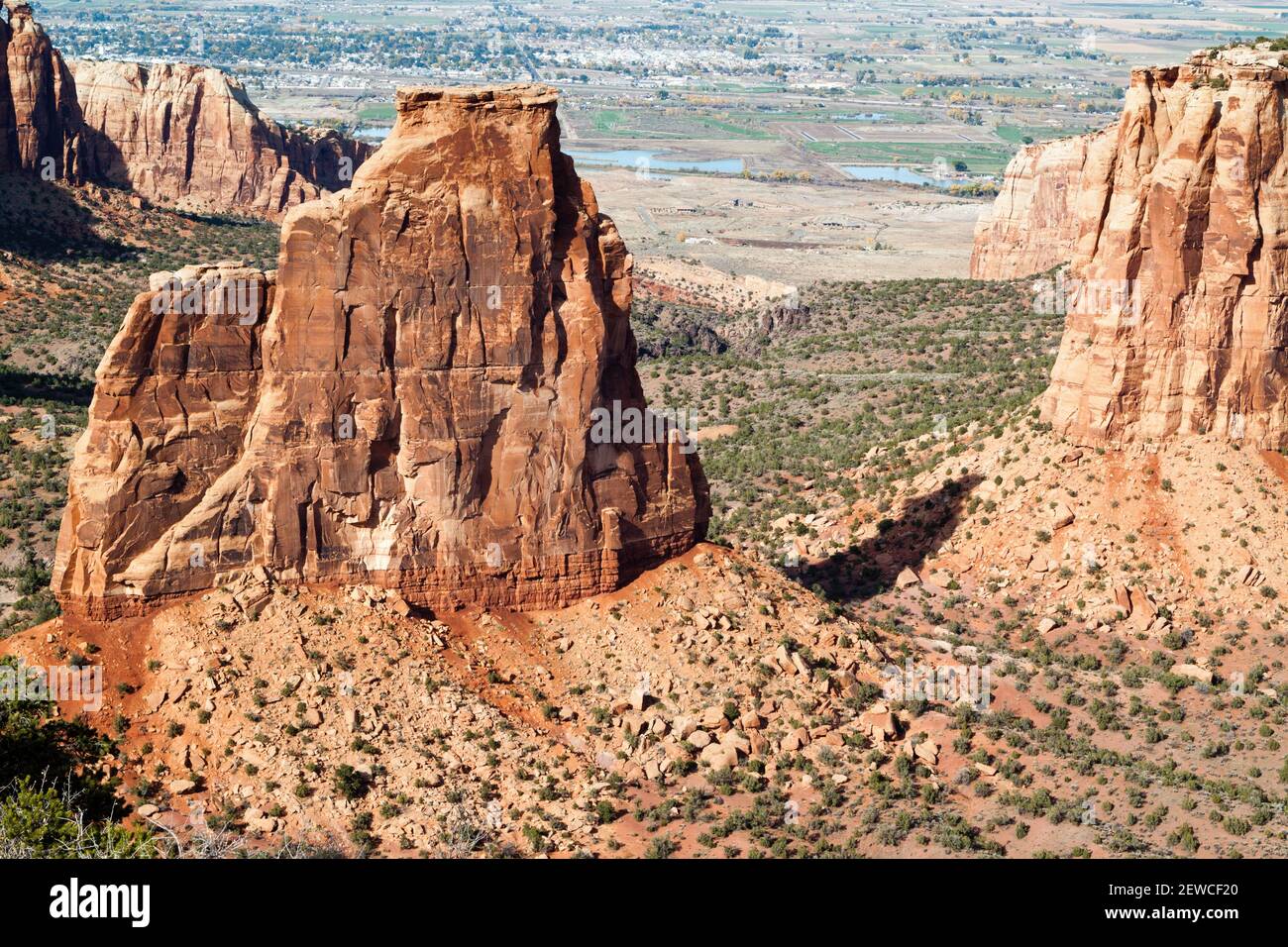 Independence Monument in the Colorado National Monument is the central ...