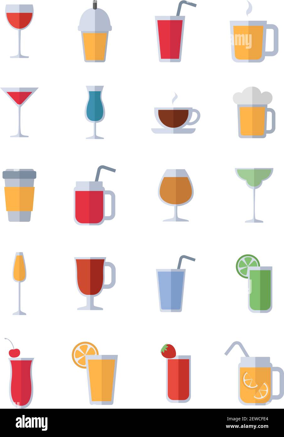 Set different vector coffee Stock Vector Images - Alamy