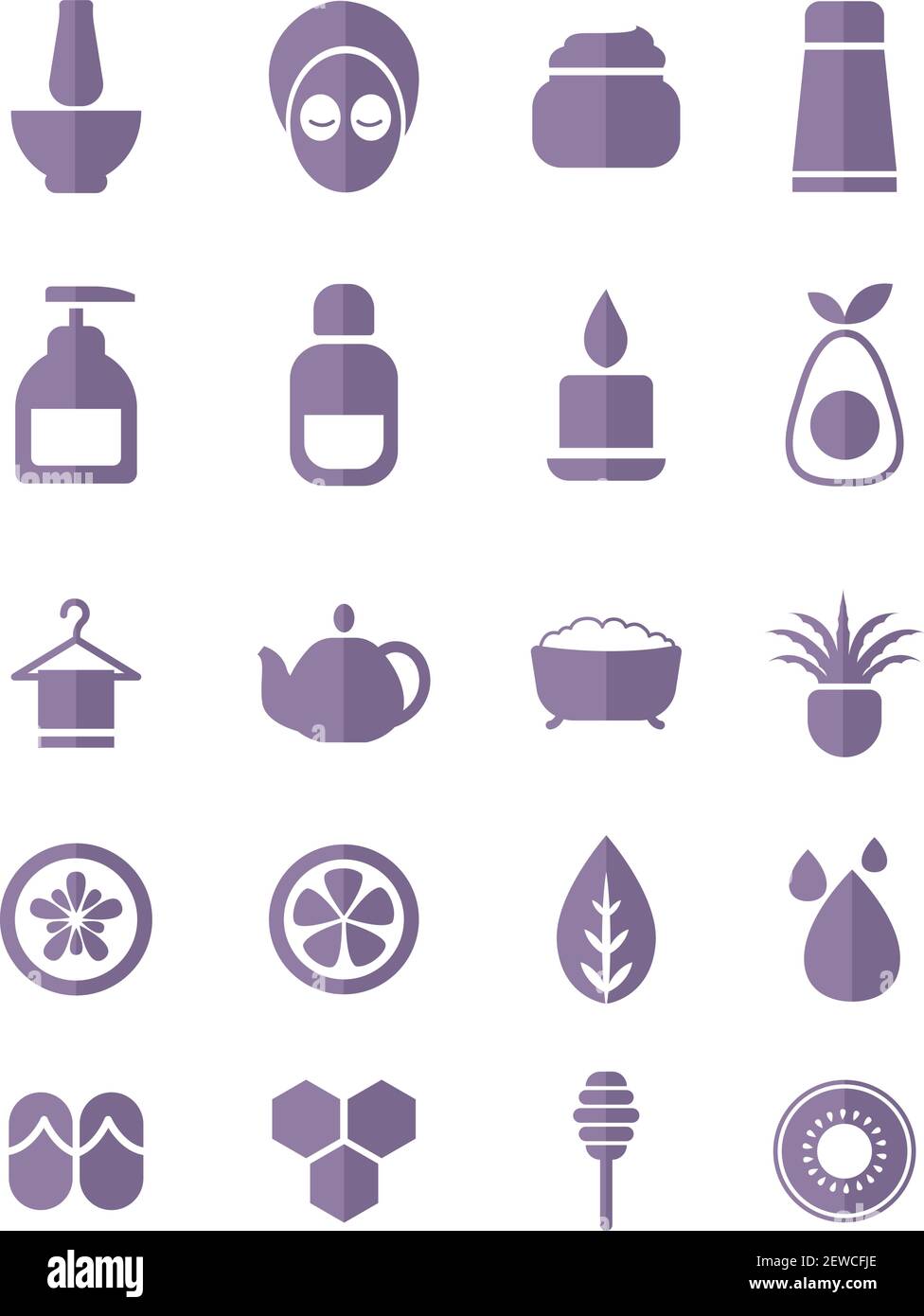 Spa treatment, illustration, vector on white background Stock Vector ...