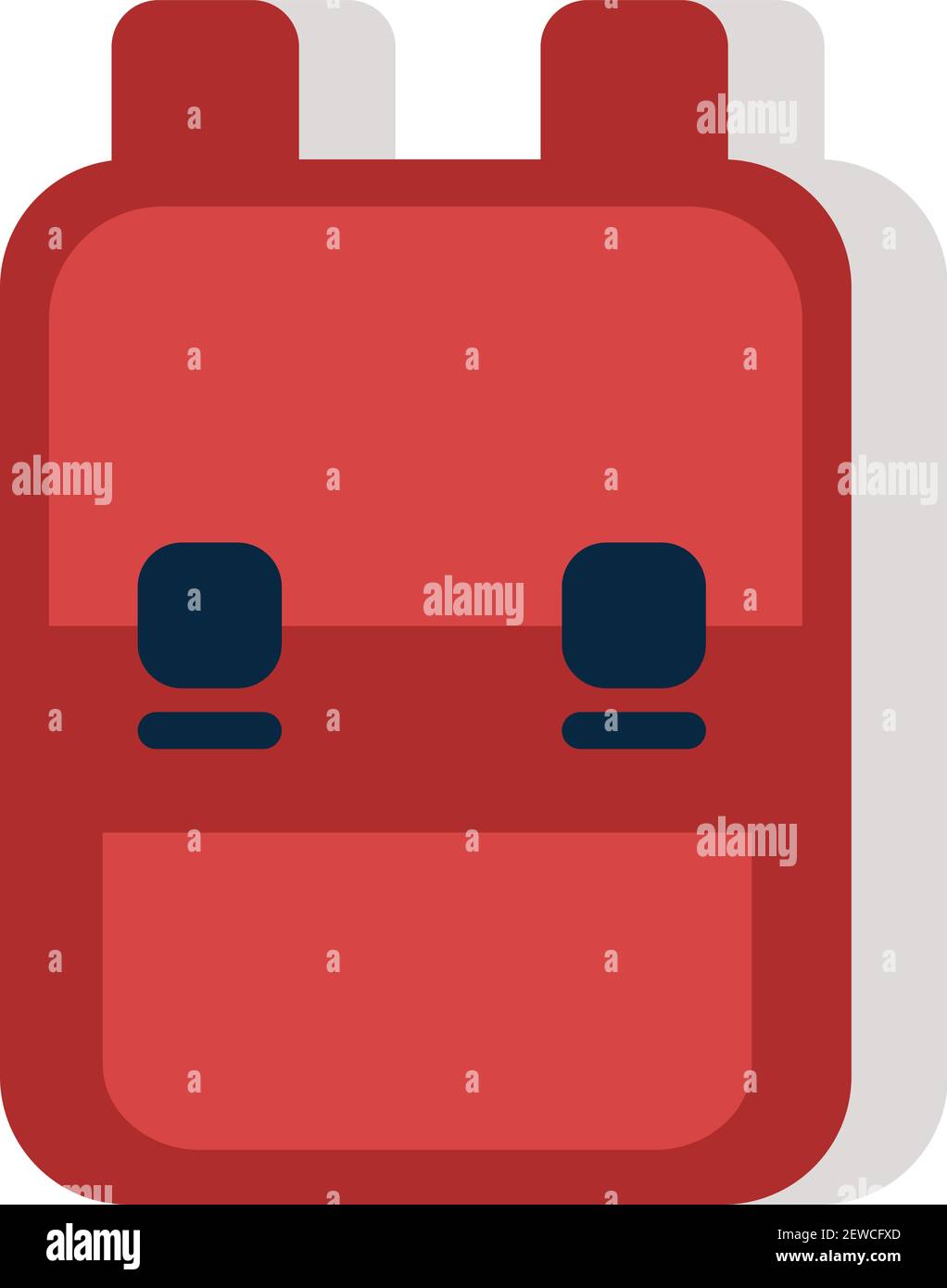 Red bag, illustration, vector on white background Stock Vector Image ...