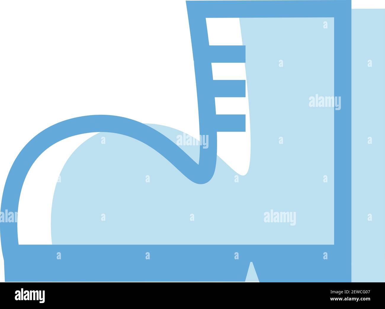 Blue boots, illustration, vector on white background Stock Vector Image ...