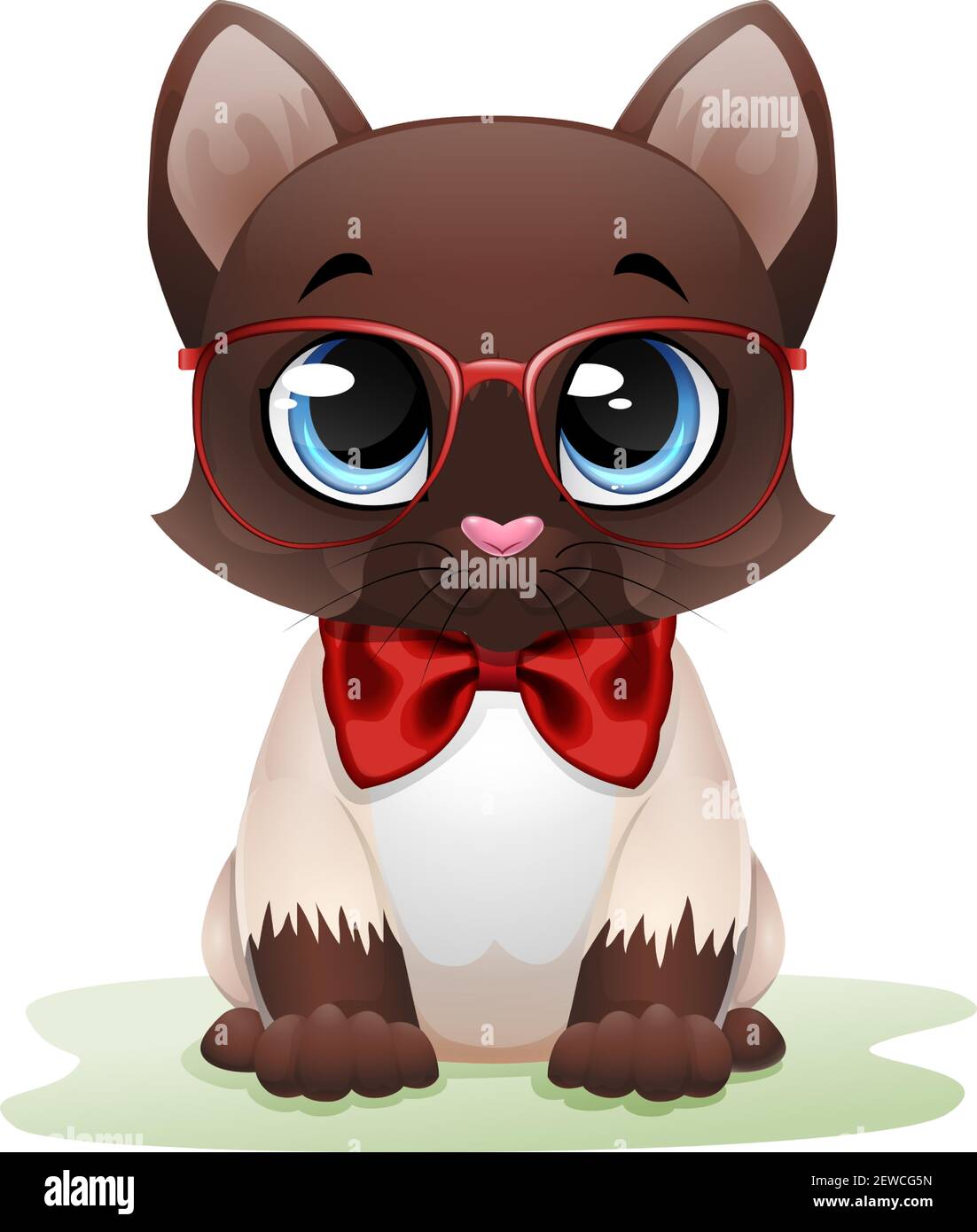 Cute cat cartoon hi-res stock photography and images - Alamy