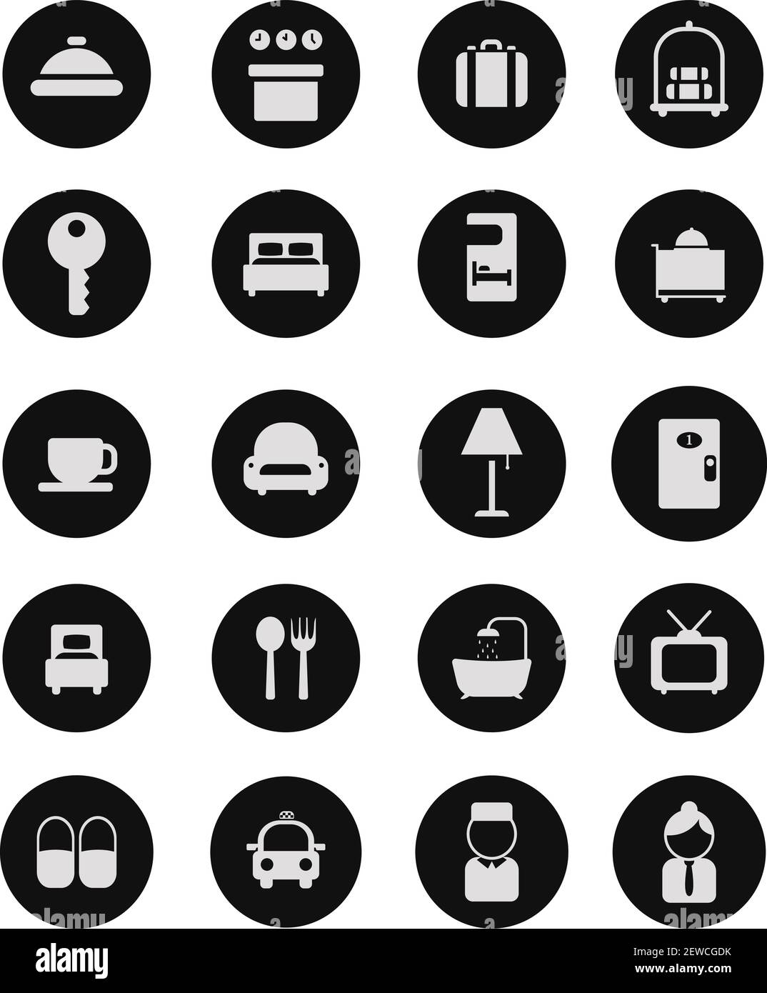 Hotel stay, illustration, vector on white background Stock Vector Image ...