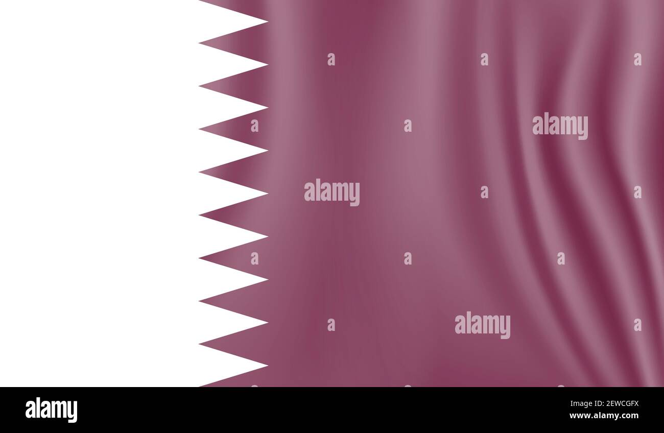 Qatar flag with waving grunge texture. Vector background Stock Vector ...