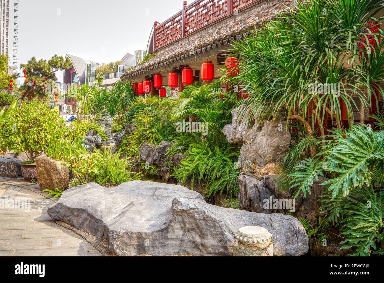 Chinese traditional ancient wooden structure buildings and classical ...