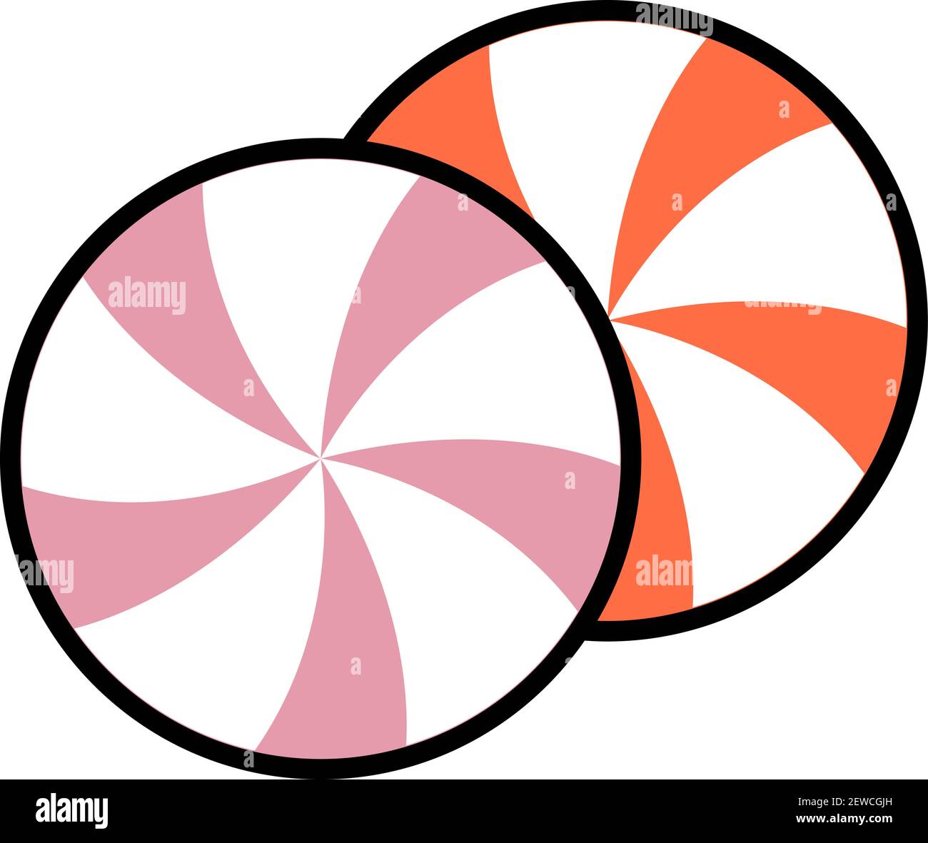 Two candies Stock Vector Images - Alamy