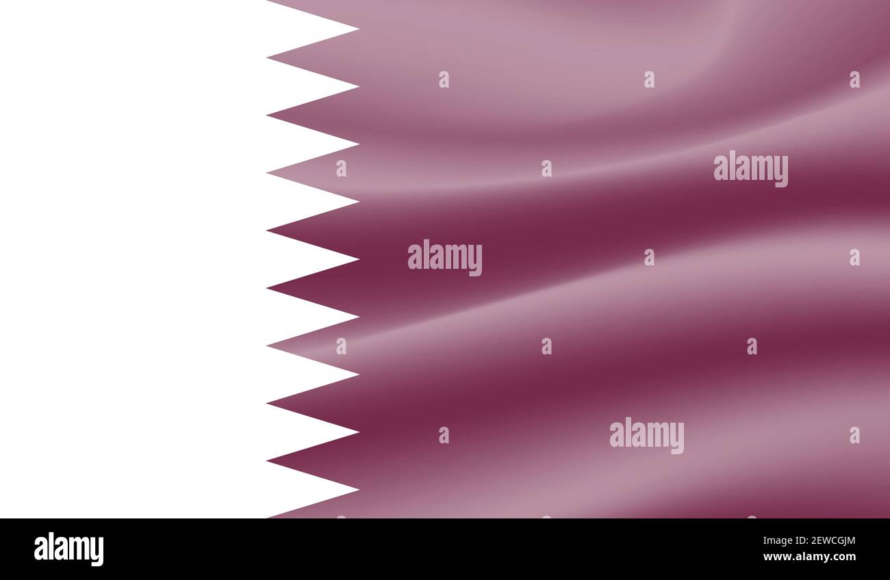 Qatar flag with waving grunge texture. Vector background Stock Vector ...