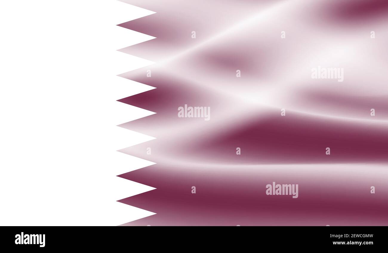 Qatar flag with waving grunge texture. Vector background Stock Vector ...