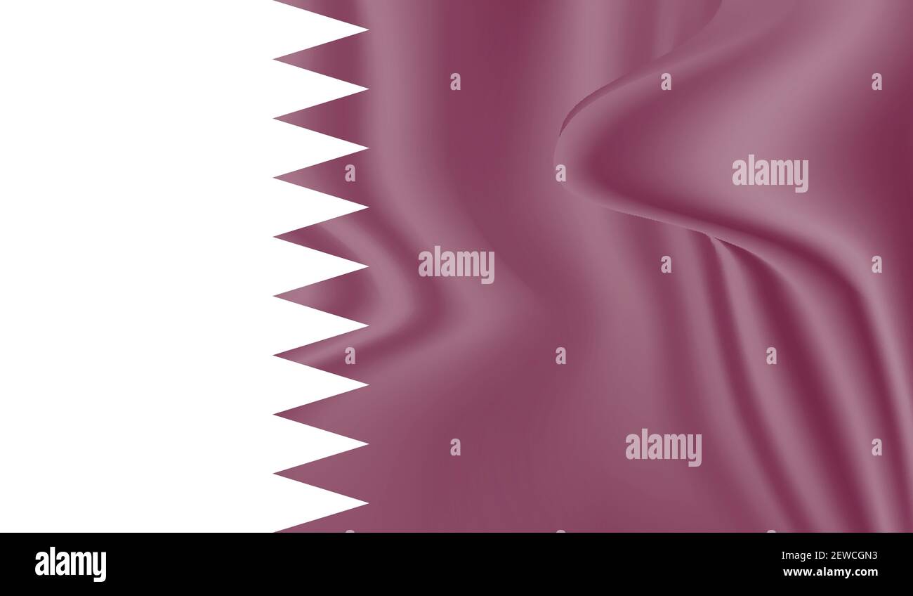 Qatar flag with waving grunge texture. Vector background Stock Vector ...
