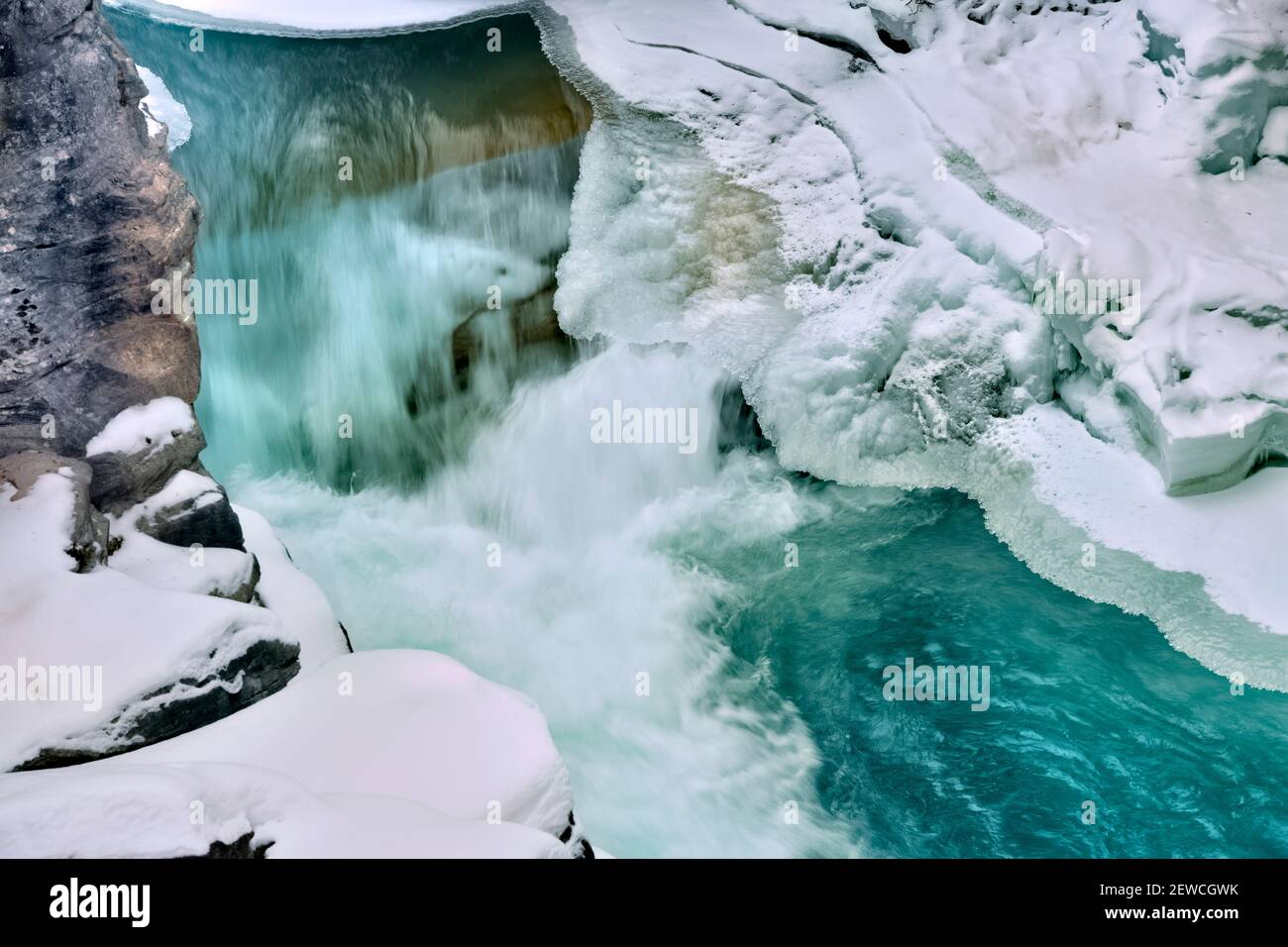 Athabasca Falls Frozen