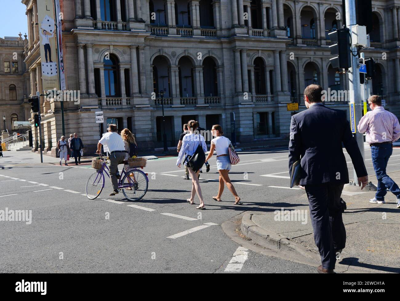 The busy city center of Brisbane, Australia Stock Photo - Alamy