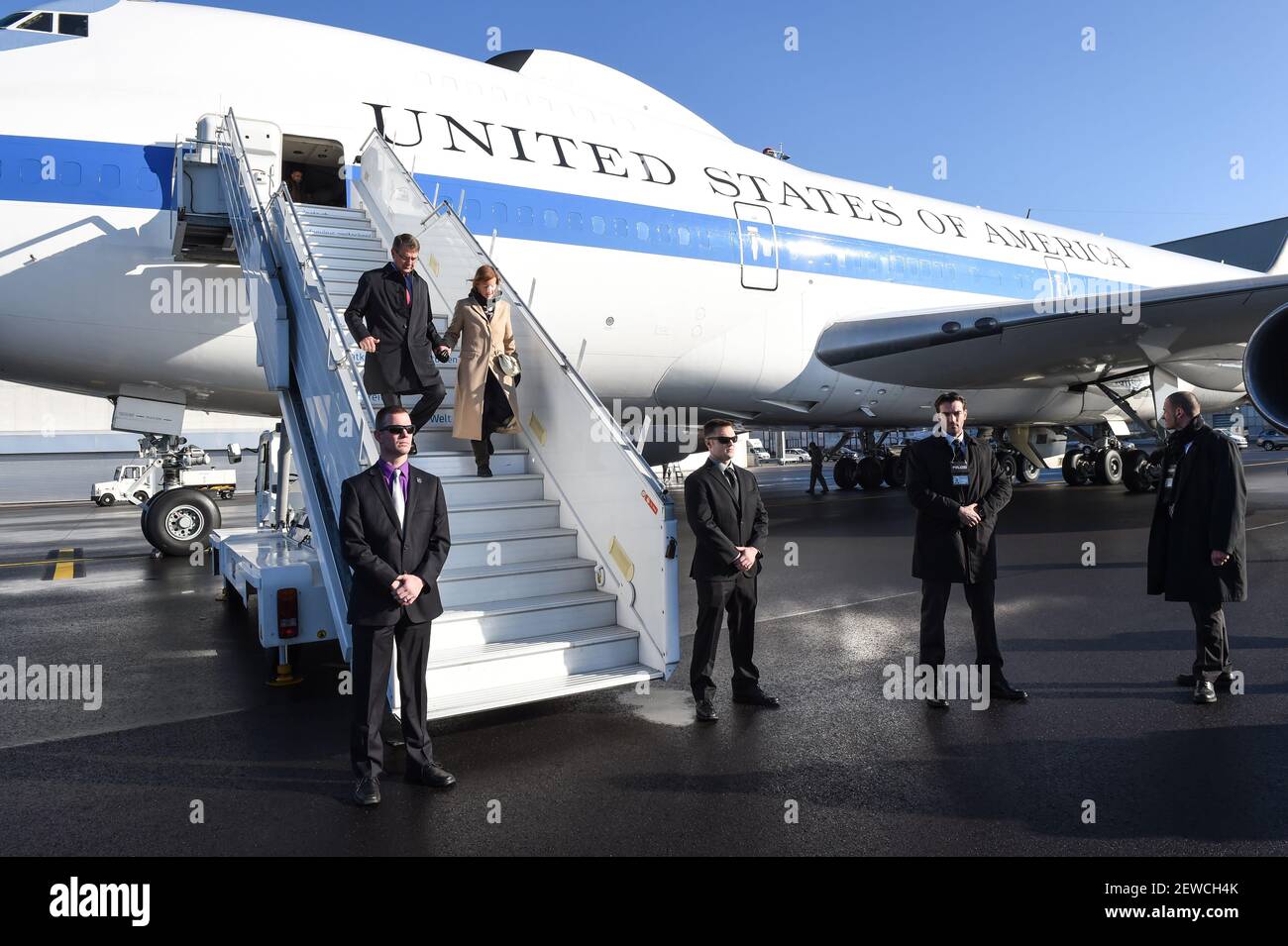 Secretary of Defense Ash Carter arrives in Zurich, Switzerland Stock ...