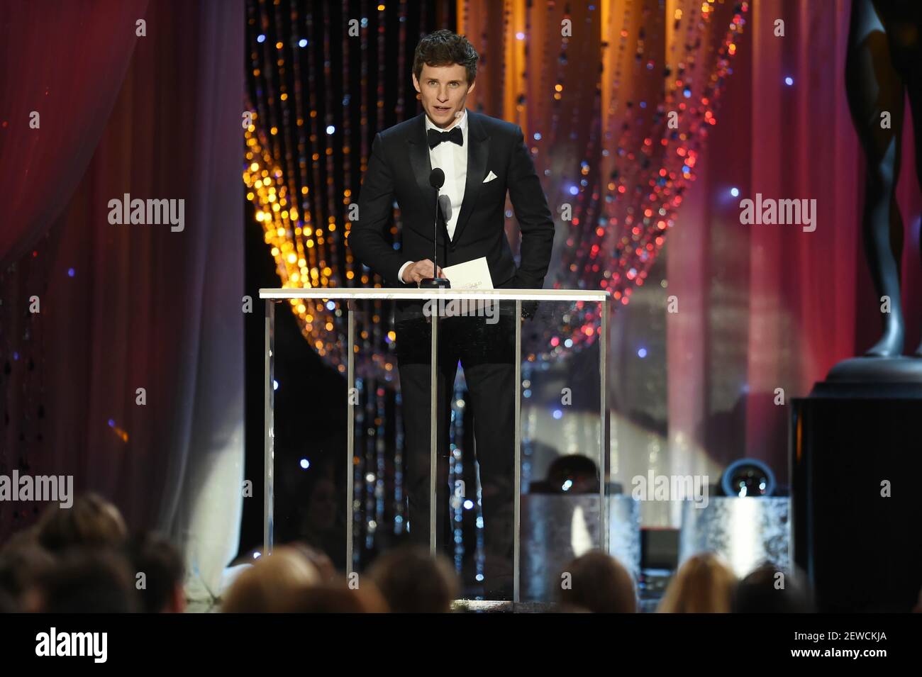 Eddie Redmayne presents the award for Outstanding Female Actor In A ...